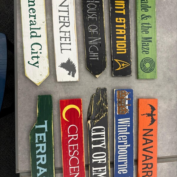 Custom Irish Wooden Directional Sign / Hand Painted Distressed Ireland ...