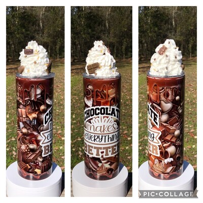 20oz Skinny Tumbler Sweet Life Candy Bar Sublimation Designs. Rainbow ...