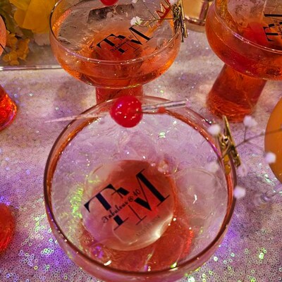 Custom Birthday EDIBLE Wafer Drink Topper, Cocktail Topper, Custom ...