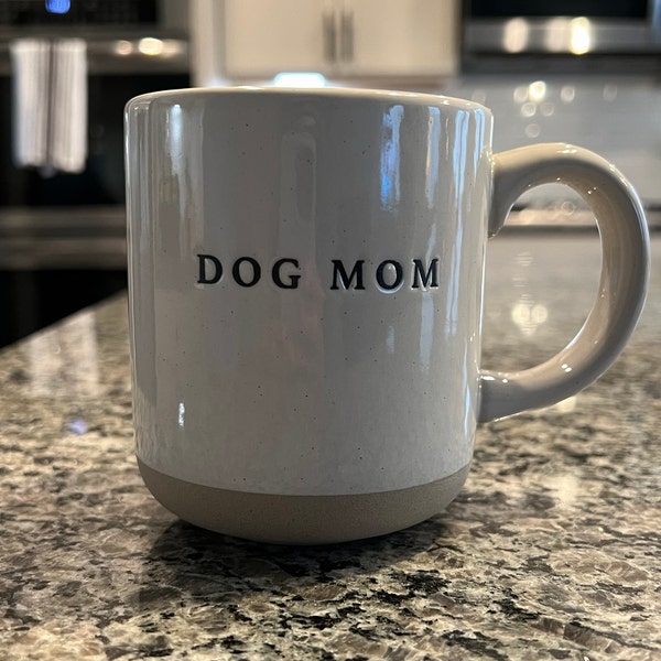 Dog Mom Stoneware Coffee Mug | Fur Mama | Inspirational Mug | Mom ...