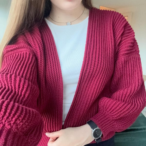 Cirrus Cloud Cardigan Crochet Pattern (digital Item NOT a Physical Item ...