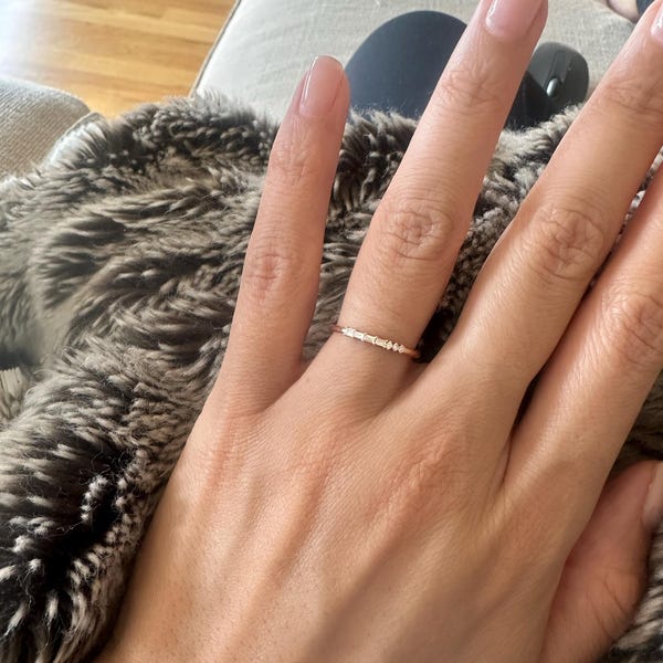 Custom Mors Code Diamond Ring in 14K Solid Gold/ Morse Code Name Ring ...