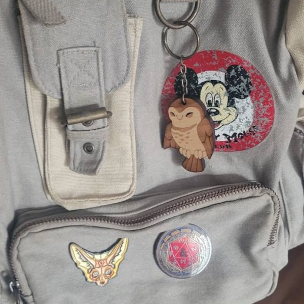 Desert Friends Owl and Fennec Fox Couple Keychains - Bff Relationship ...