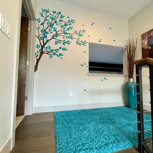 Long Corner Tree Wall Decal Tree Decal Design for Your Home Corner Tree ...