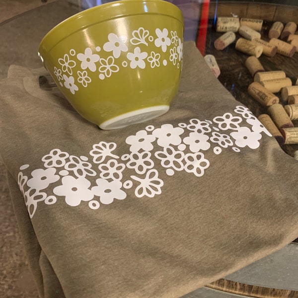 Pyrex Pattern Shirt / Pyrex Shirt / Vintage Pyrex / 1970s Pyrex ...