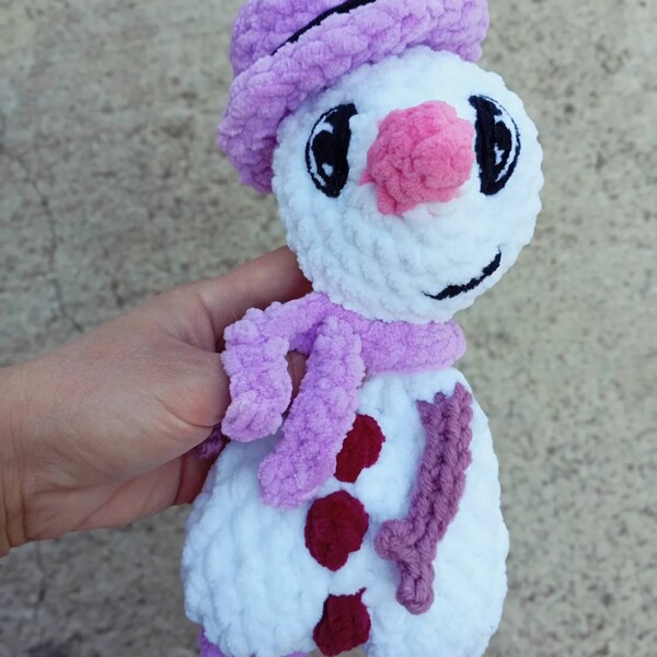 Carl the Snowman Crochet Plushie Pattern (PDF) - Etsy