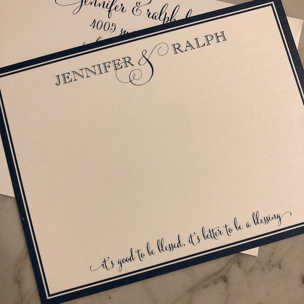 Men's Club Flat Notecards - Correspondence Card Stationery for Men ...