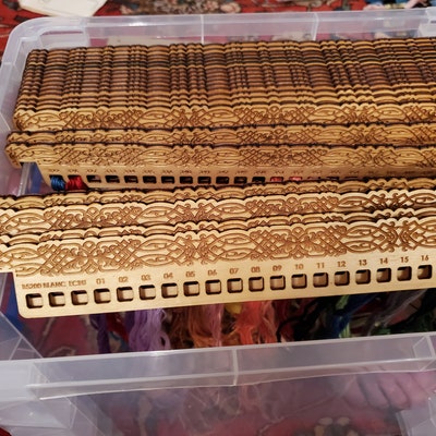 Wooden Hanging File Thread Organizer Thread Organizer, for 508 DMC ...