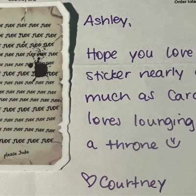 Cardan's Letter the Cruel Prince Sticker Folk of the Air Merch - Etsy