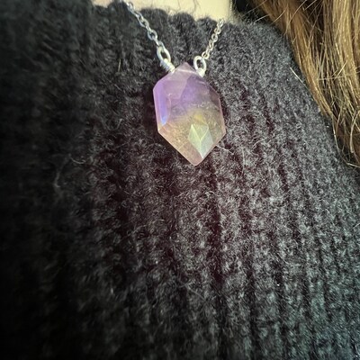 Real Blue Morpho Butterfly Wing Necklace Large Crystal Pendant Insect ...