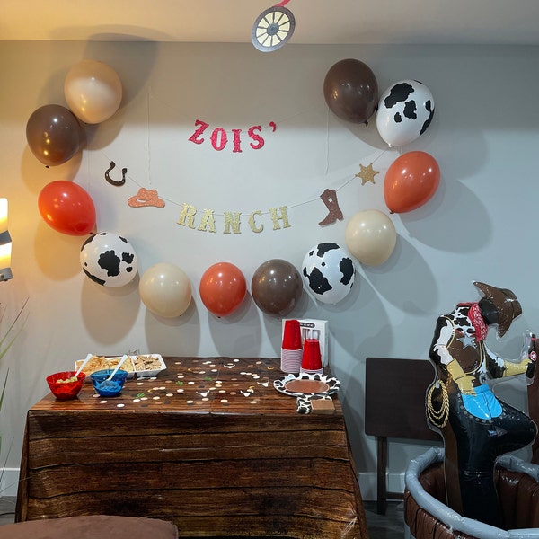 Cowboy Balloons, Wild West Birthday, Western Birthday, First Rodeo ...