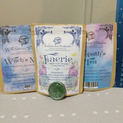 Faerie Tea, Loose-leaf Organic, Fair Trade Ritual Witch Tea - Etsy