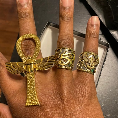 ANKH XL Adjustable Ring - Etsy