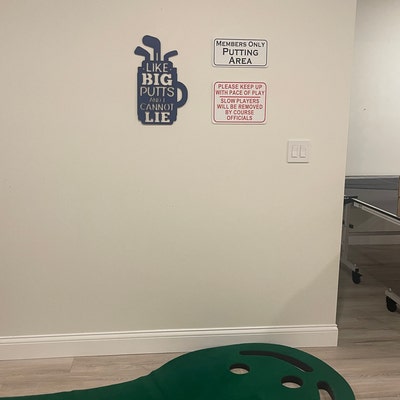 MEMBERS ONLY PUTTING Area Metal Sign for Golf Course Country Club - Etsy