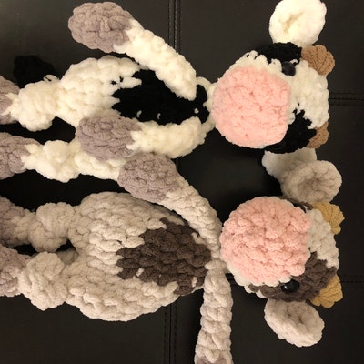 MINI Clemmie Cow Knotted Lovey Crochet Cow PATTERN - Etsy