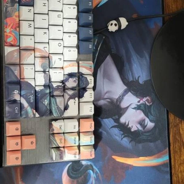 Ahri - The Nine Tailed Fox LOL Series Keycap Set, 112 Tasten PBT Für ...