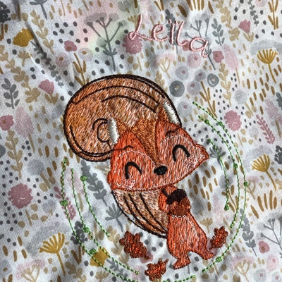 Squirrel Embroidery Design Animal Embroidery Designs Machine Embroidery ...