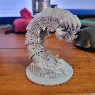 Purple Worm Dnd, Dungeons and Dragons, Tabletop Gaming, Miniature ...