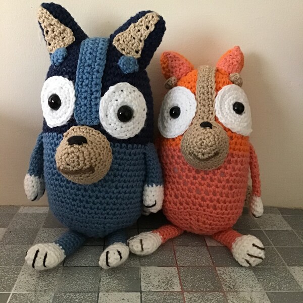 Blue Heeler Crochet Pattern - Bluey Crochet Pattern - Etsy