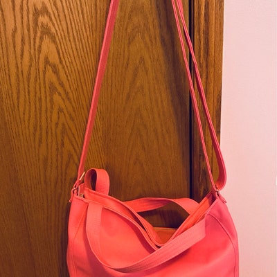 Large Purple Leather Tote, Fall Crossbody Bag, Sling Shoulder Handbag ...