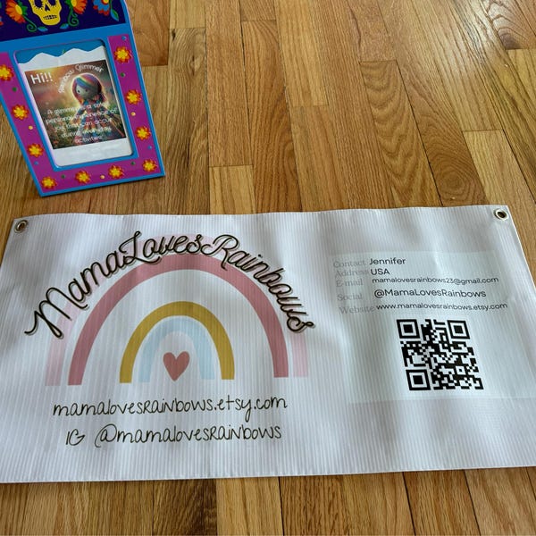 Custom Craft Fair Show Vinyl Banner — Tent Canopy Table Banner - Etsy