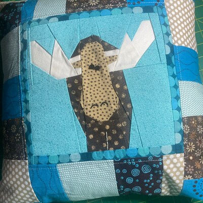 Moose Paper Pieced Block Pattern in PDF - Etsy