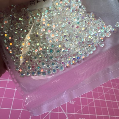 SELF ADHESIVE RHINESTONE Sheet Big Glass Crystals Jewel Sheet Applique ...