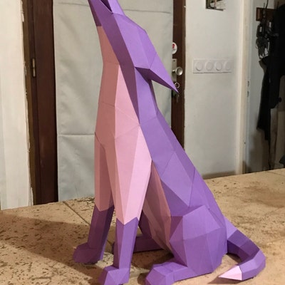 Wolf DIY Papercraft PDF Template - Etsy