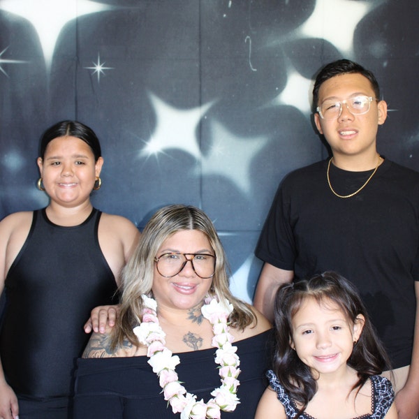 Lux Rosa 'tears of A Sad Girl' Black Tapestry Photography Backdrop ...