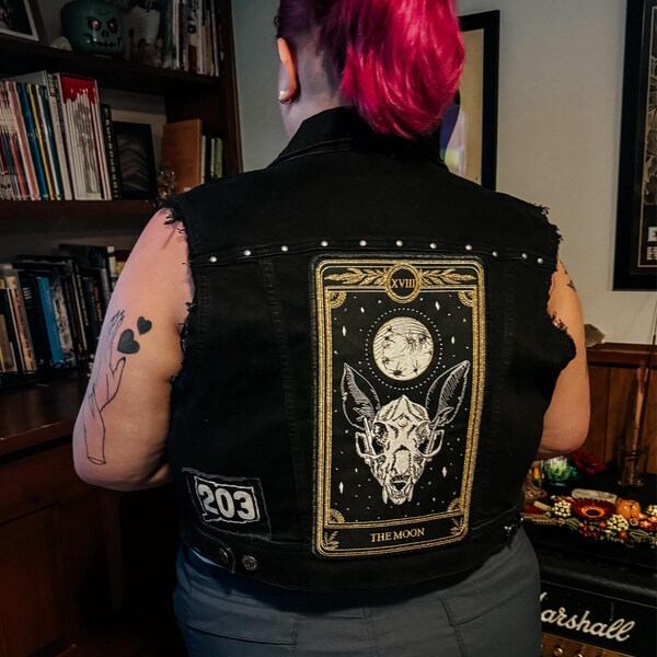 Large Embroidered Back Patch the Lovers - Etsy