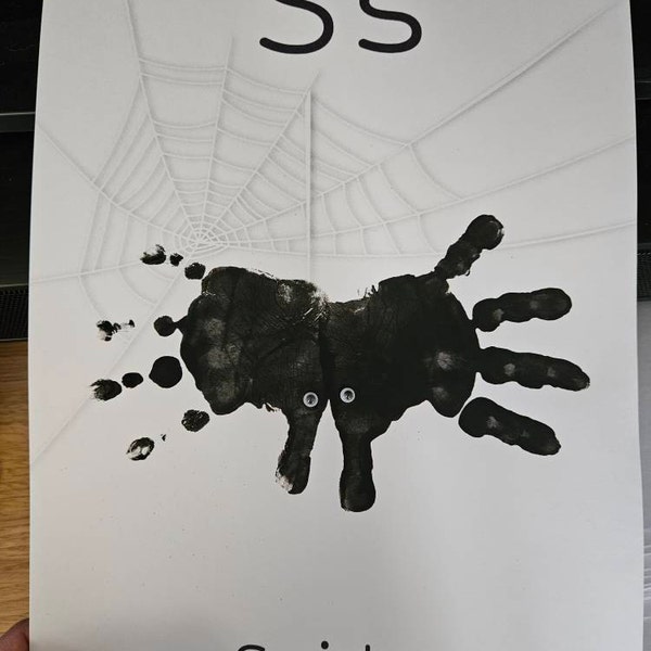 A-Z ABC Alphabet Handprint Craft Art Phonic Book / Baby Toddler Child ...