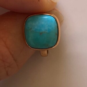 Turquoise Oval Ring Arizona Turquoise 10x16mm Oval Shape - Etsy