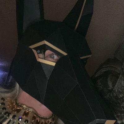 Anubis Mask / Jackal Mask DIY Paper Mask Printable - Etsy