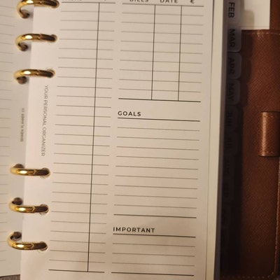 Daily Planner Planner Insert Agenda Insert Planner - Etsy