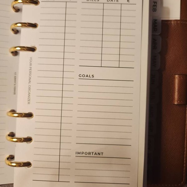 Daily Planner - Planner Insert - Agenda Insert- Planner - Etsy