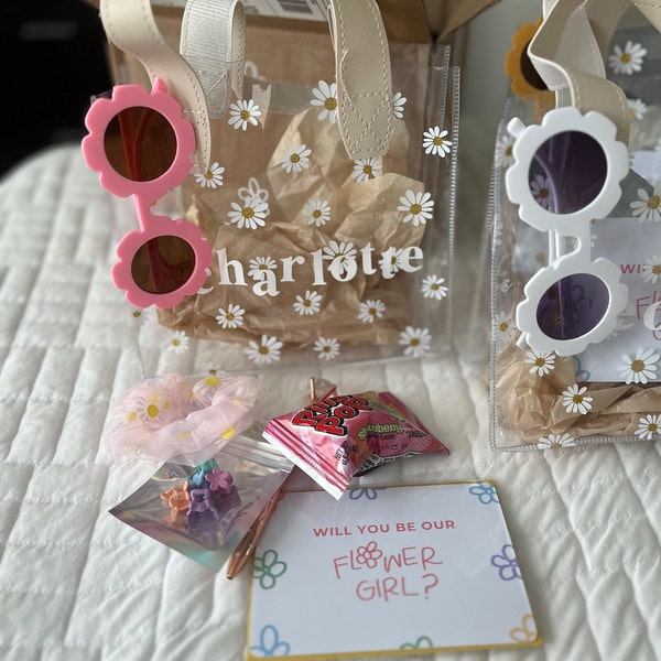 Flower Girl Gift Box for Flower Girl Proposal Kit for Junior Bridesmaid ...