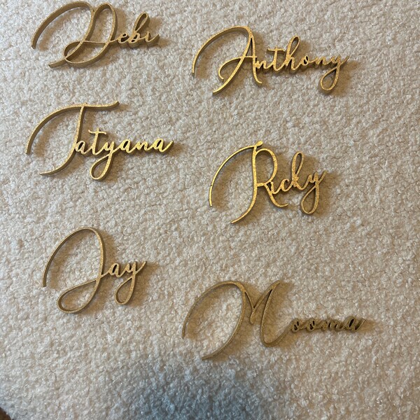 Wooden Place Names , Settings- Wedding Names - Wedding Reception ...