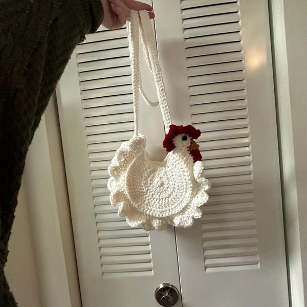 Crochet Chicken Bag Pattern Only U.S Terms - Etsy
