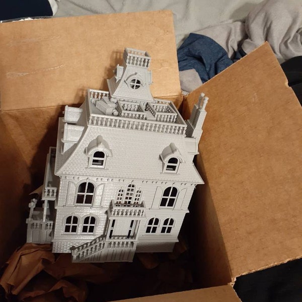 LARGE O-scale Miniature Victorian Collection #4 - Dark Gray Haunted ...