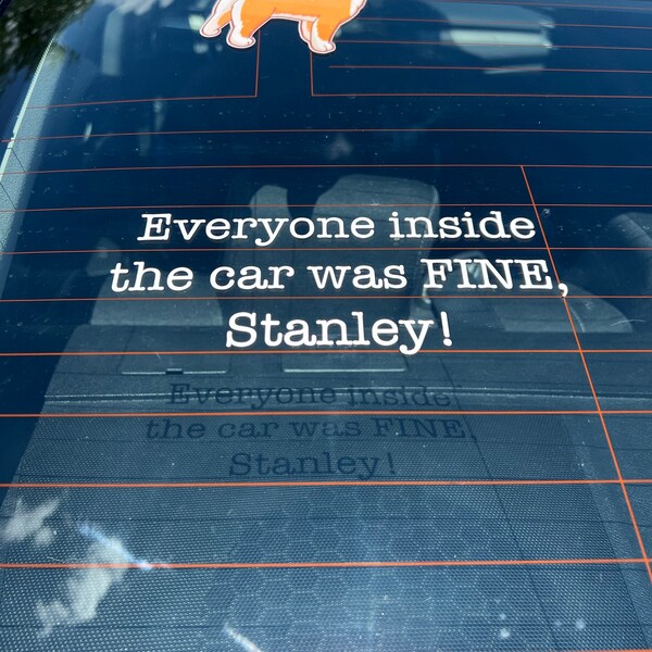 ORIGINAL Stanley the Office Car DECAL - Etsy
