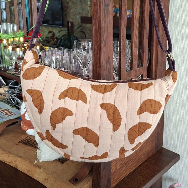 Crescent Bag PDF Sewing Pattern, Shoulder Bag, Easy Bag Pattern, 4 ...