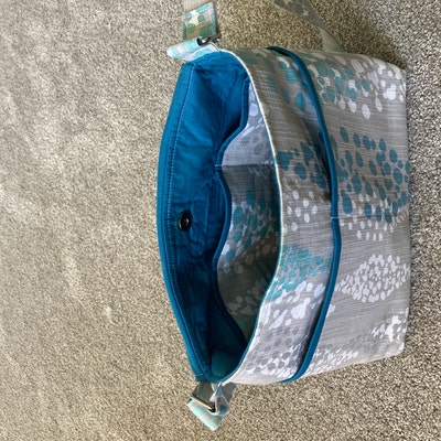 Dark Gray Arrow Tote Purse, Double Strap Bag, Open Top Purse, Medium ...