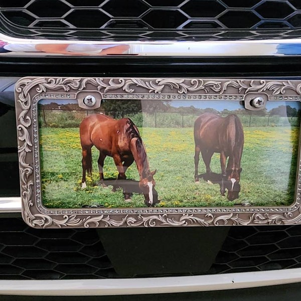 Custom License Plate Front Car Tag, Aluminum or Plastic - Personalized ...