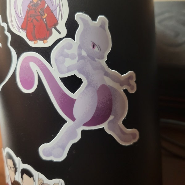 Mewtwo Vinyl Sticker - Etsy