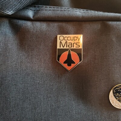 Occupy Mars Enamel Pin Space Pin Science Pin Astronomy Pin Mars Pin ...