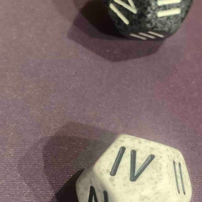 Hit Location D12 twelve Sided Die Dice Critical Fumble 28MM RPG Tool ...