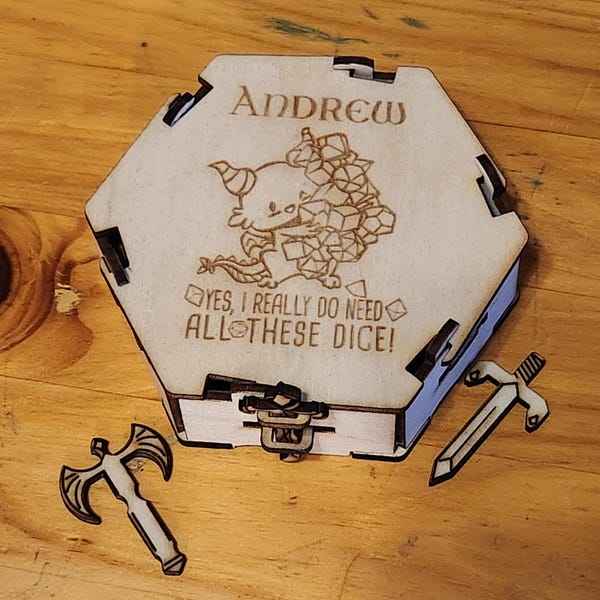 Hexagon Dice Box Digital Files, Laser Cut 3mm or 5mm, DXF SVG - Etsy