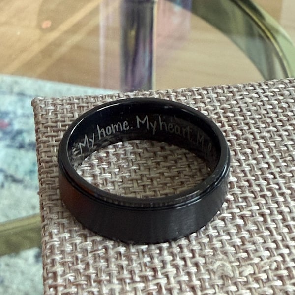 Titanium Ring, Titanium Band, Titanium Wedding Band, Men's Wedding Ring ...