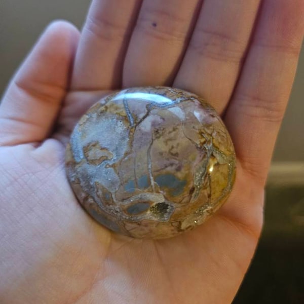 Ibis Jasper Crystal, Polished Ibis Jasper Palm Stone - Etsy