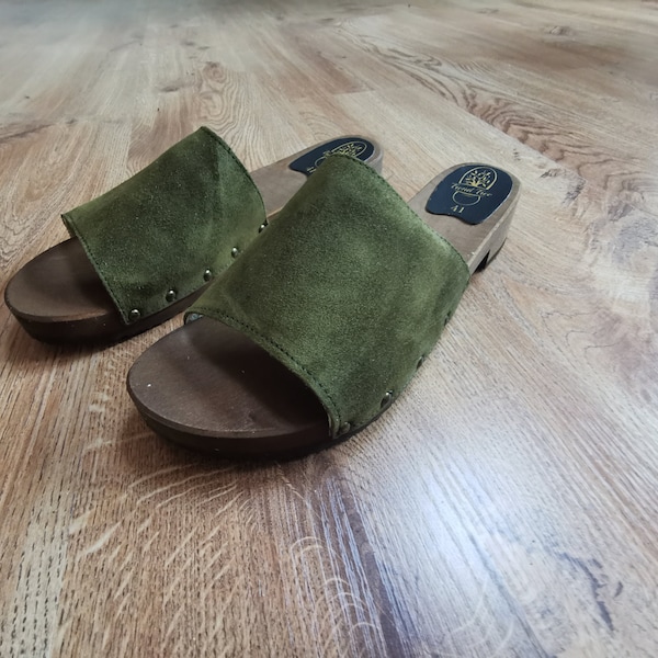 New Swedish Wooden Clogs / Natural and Eco Handmade Clogs / Moccasins ...